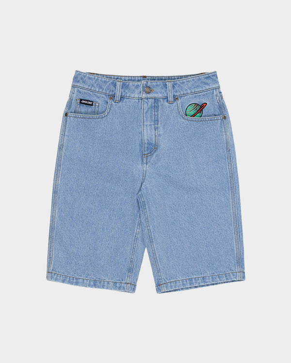 Space Rocket Stack Boys Carpenter Jean Shorts Mid Blue – Santa Cruz ...