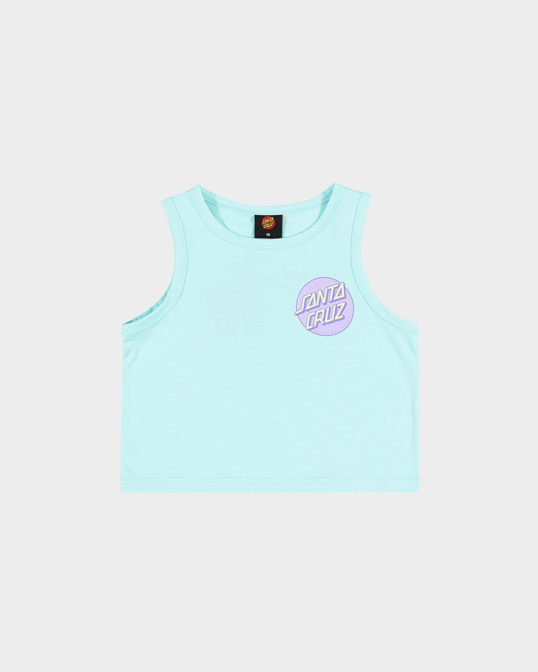 Other Dot Pop Cropped Girls Tank Aqua – Santa Cruz Skateboards ANZ